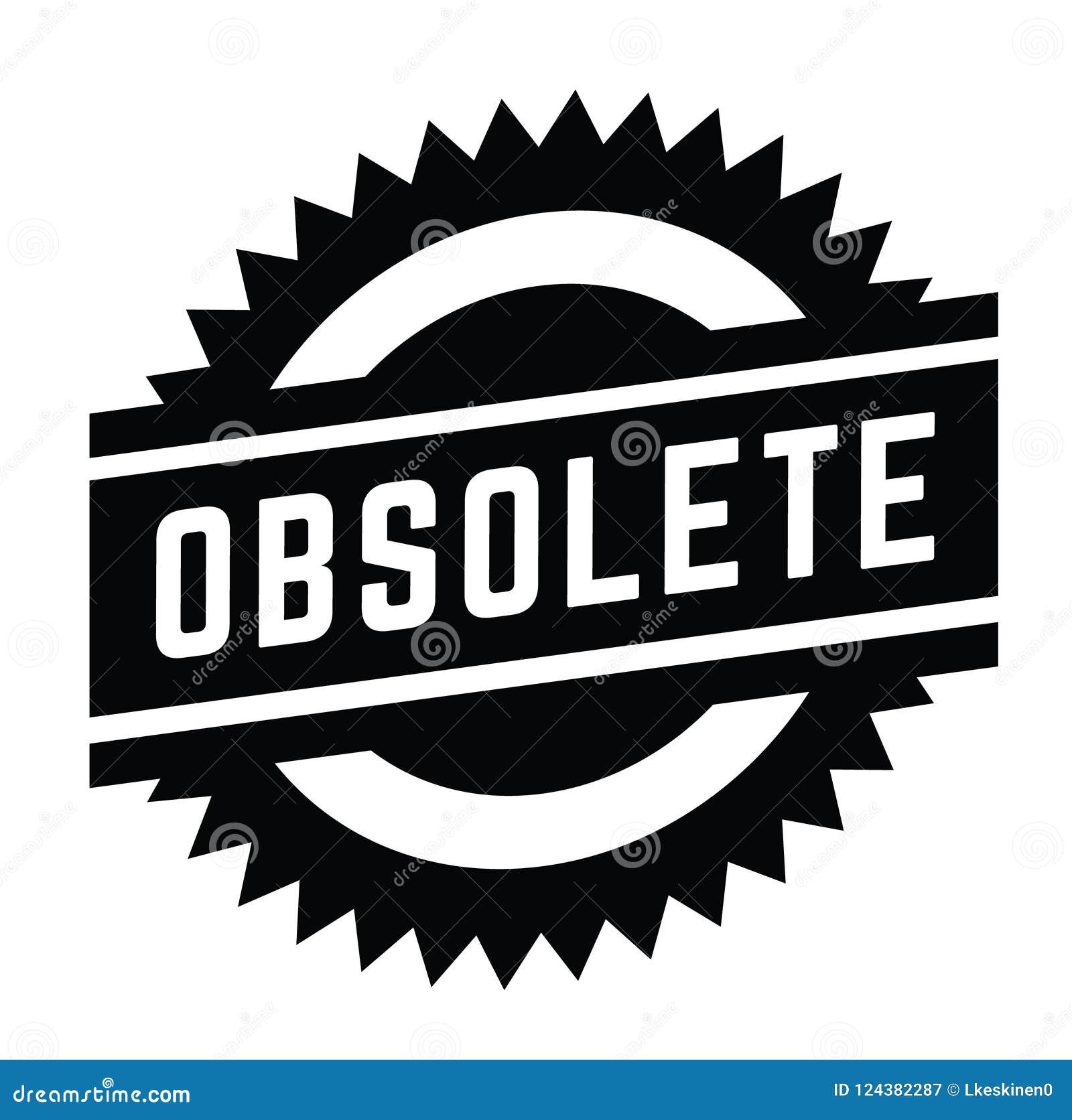 Sello obsoleto en blanco ilustración del vector. Ilustración de ...