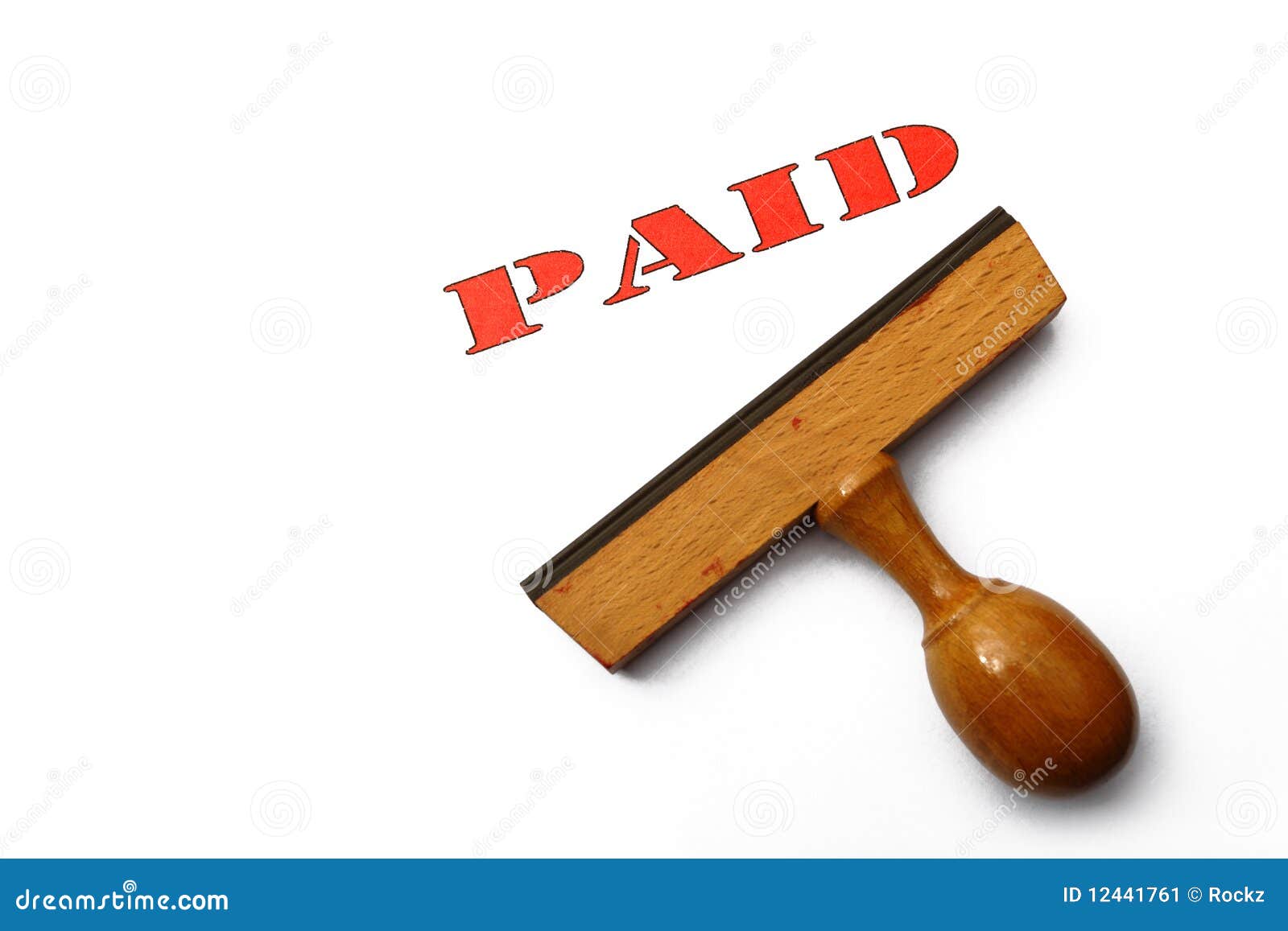 Sello pagado imagen de archivo. Imagen de mercado, compra - 12441761