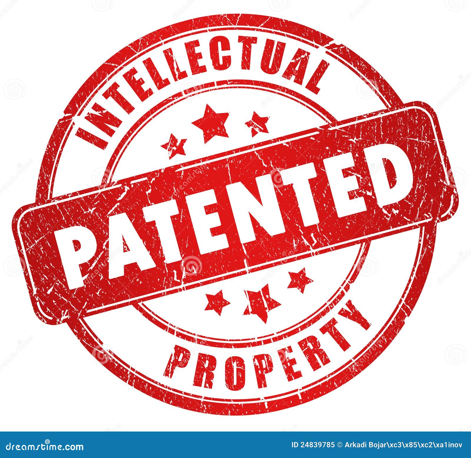 Sello patentado stock de ilustración. Ilustración de etiqueta - 24839785