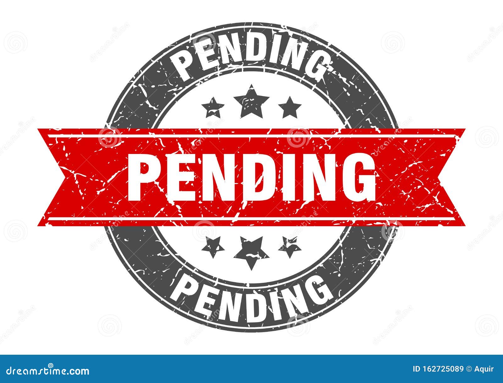 Sello pendiente ilustración del vector. Ilustración de bandera - 162725089