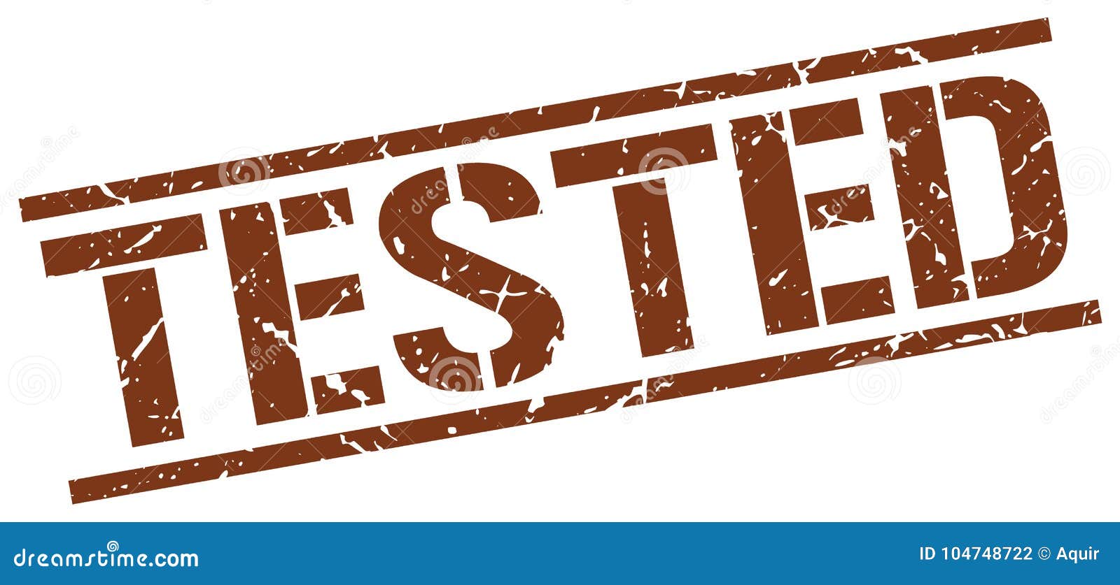 Sello probado ilustración del vector. Ilustración de prueba - 104748722