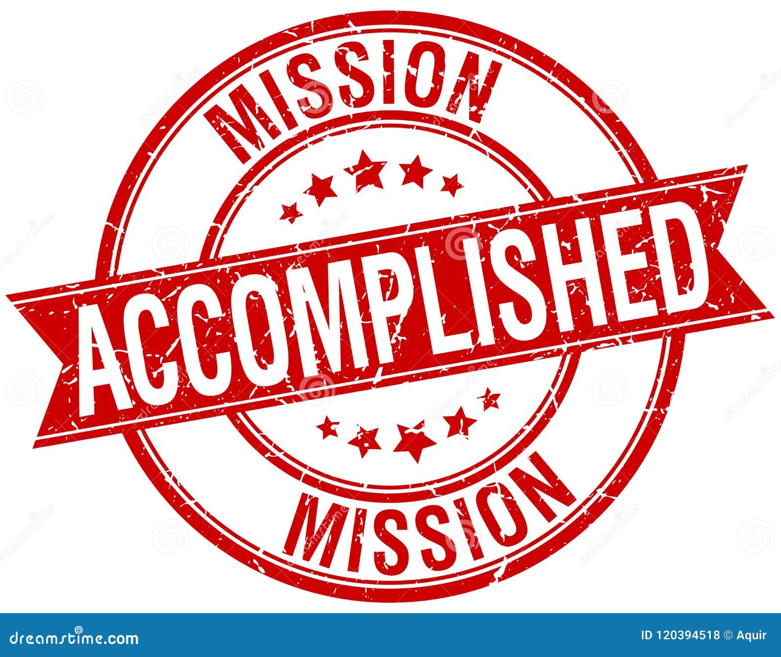 Sello realizado ilustración del vector. Ilustración de logre - 120394518