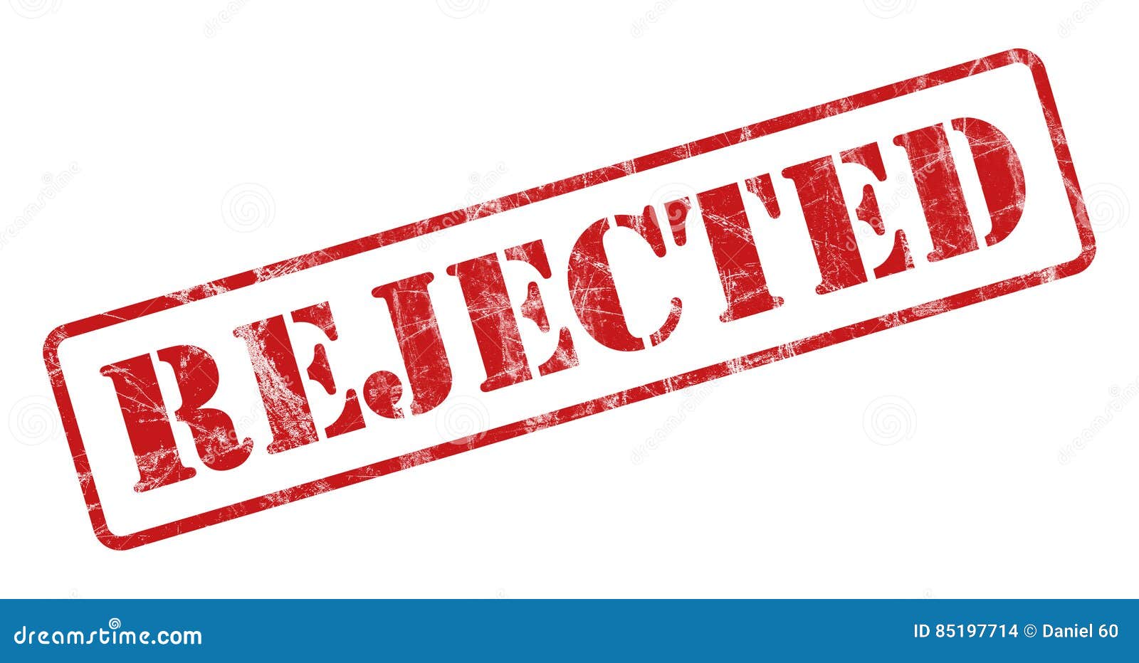 Sello rechazado stock de ilustración. Ilustración de pasado - 85197714