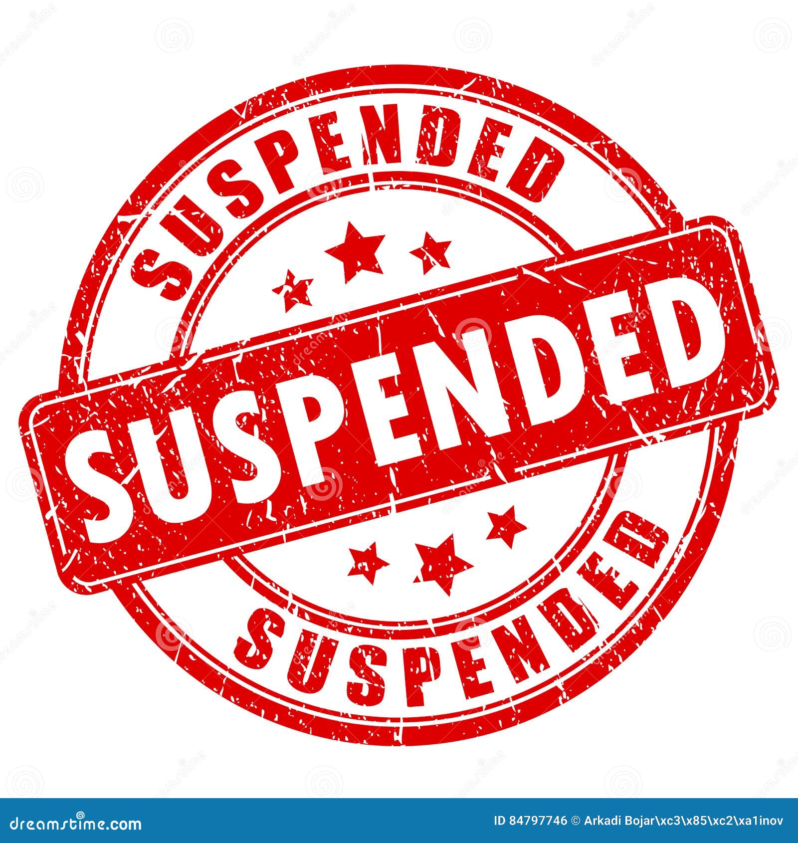 Sello Redondo Suspendido Del Vector Ilustración del Vector ...