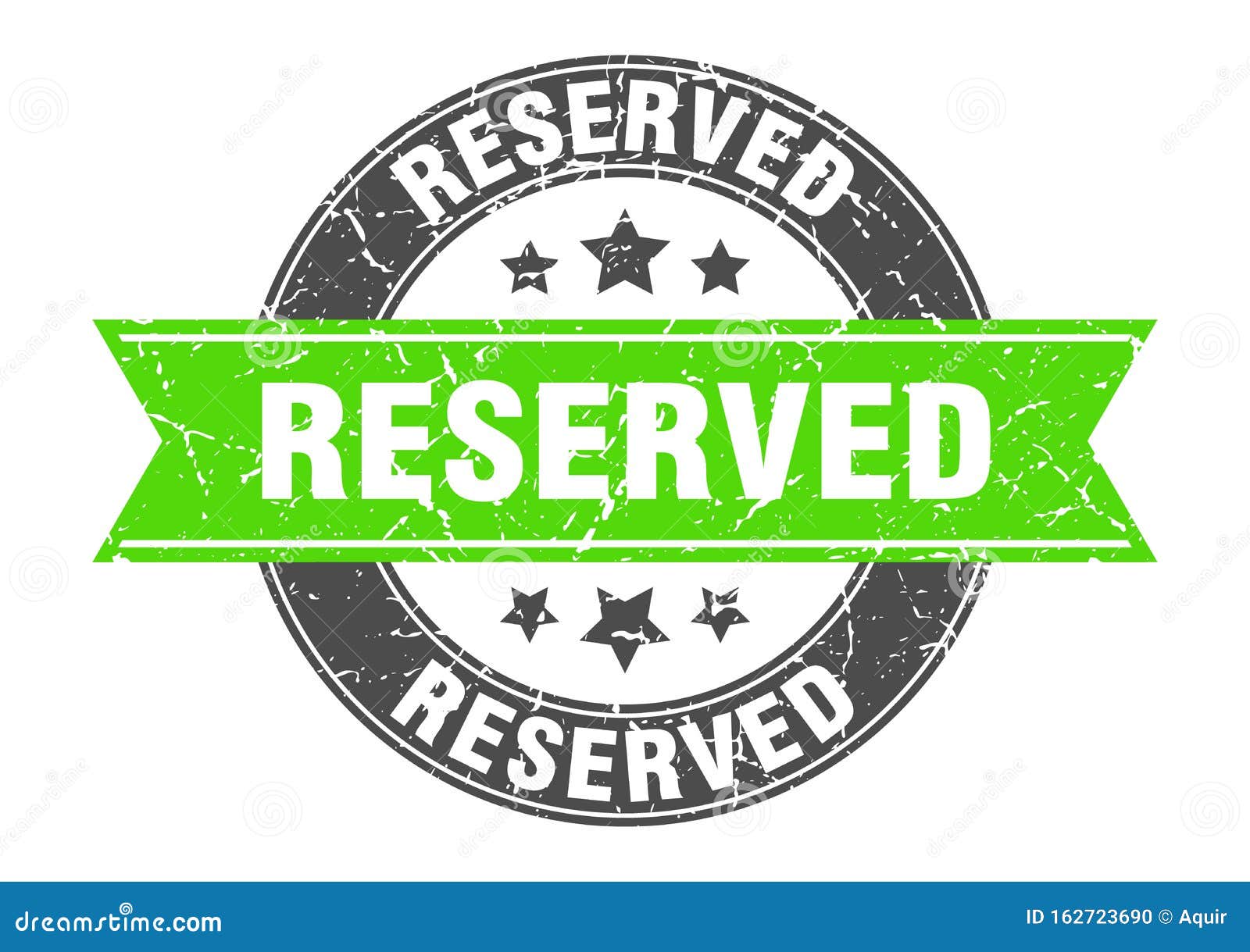 Sello reservado ilustración del vector. Ilustración de verde - 162723690