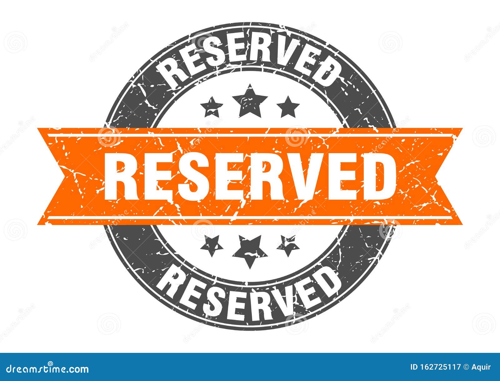 Sello reservado ilustración del vector. Ilustración de blanco - 162725117