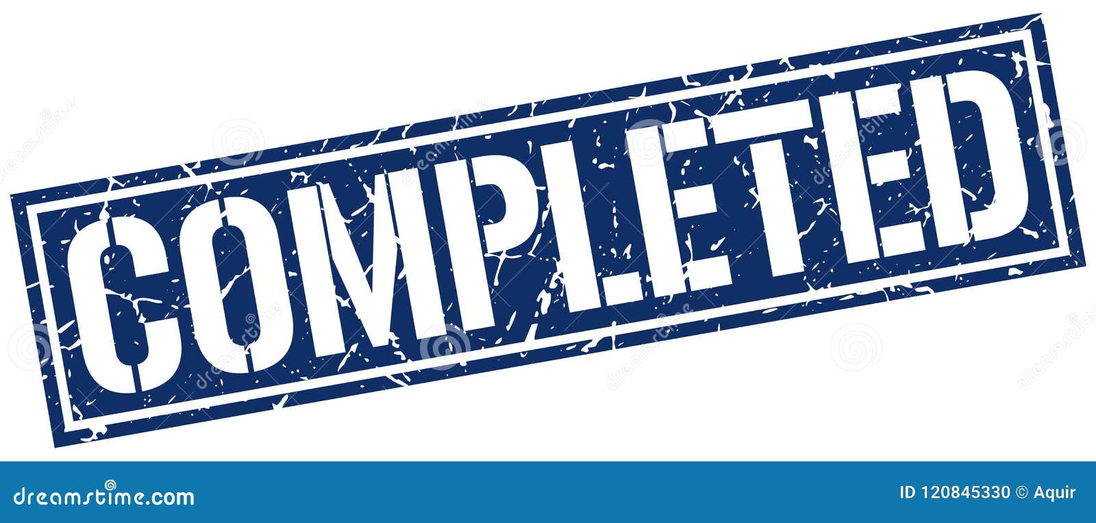 Sello terminado ilustración del vector. Ilustración de etiqueta - 120845330