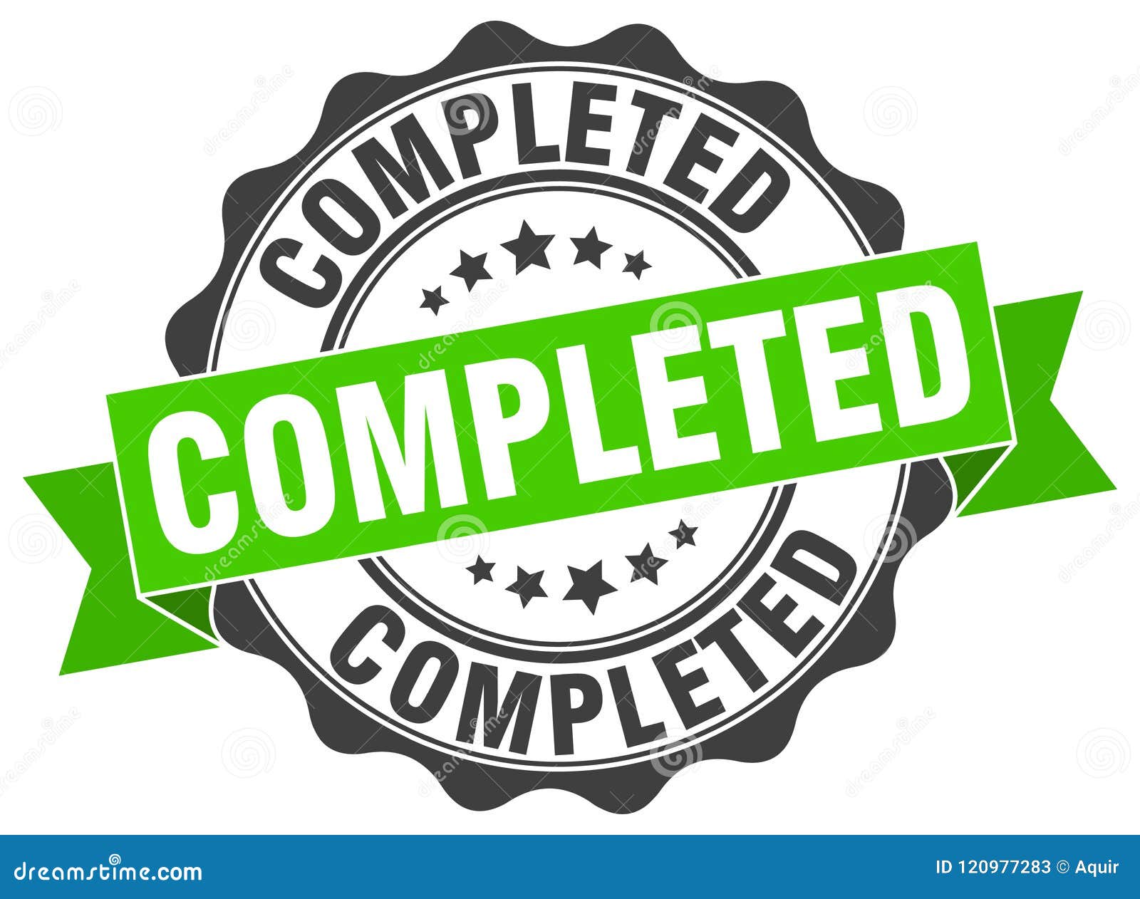 Sello terminado sello ilustración del vector. Ilustración de cinta ...