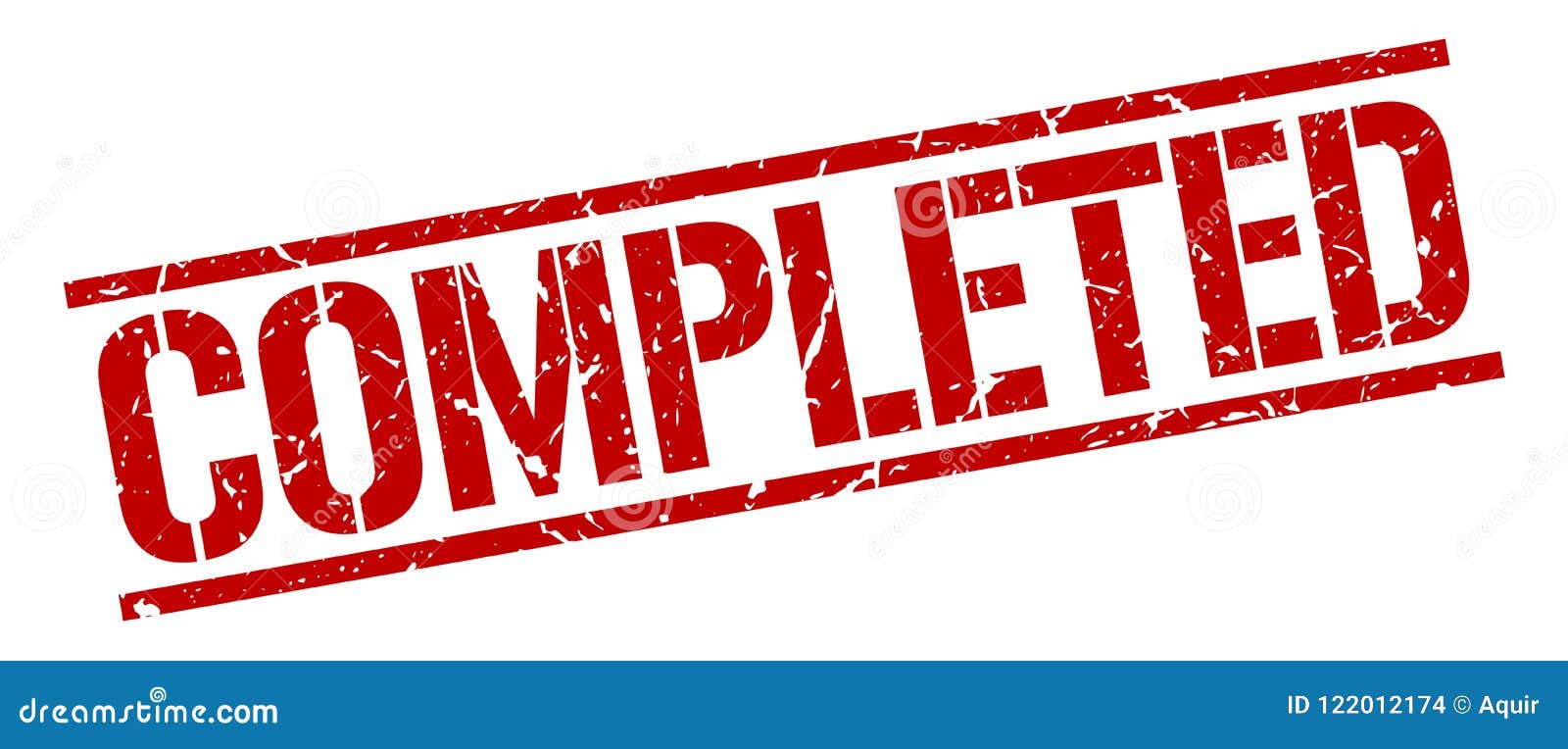 Sello terminado ilustración del vector. Ilustración de muestra - 122012174