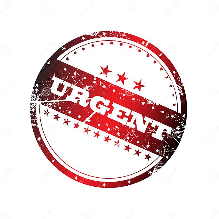 Sello urgente ilustración del vector. Ilustración de correspondencia ...