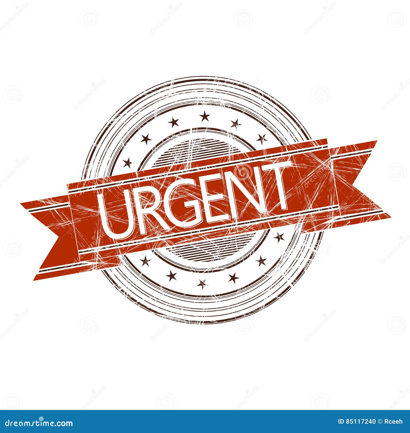 Sello urgente ilustración del vector. Ilustración de mensaje - 85117240