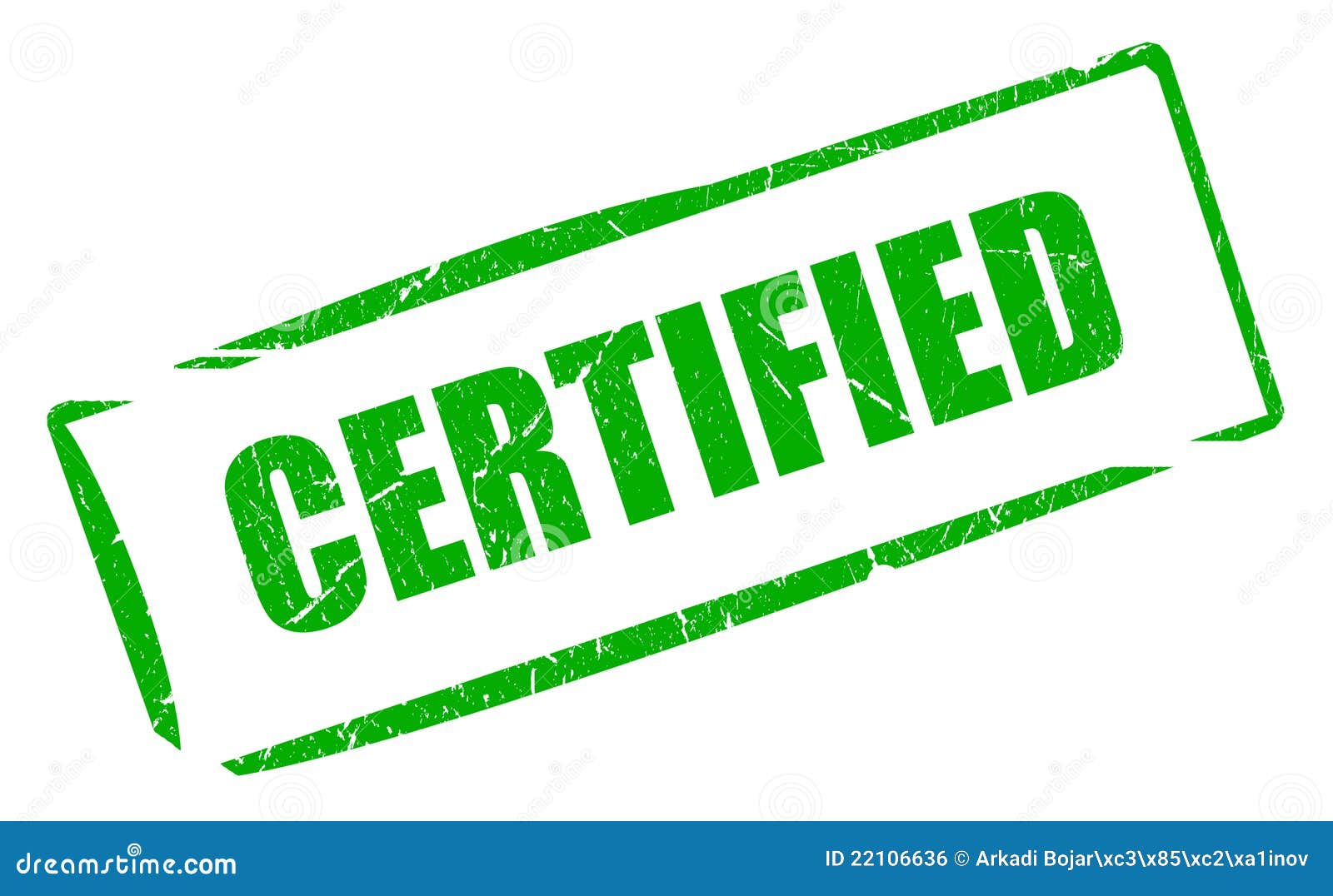 Sello verde certificado stock de ilustración. Ilustración de icono ...