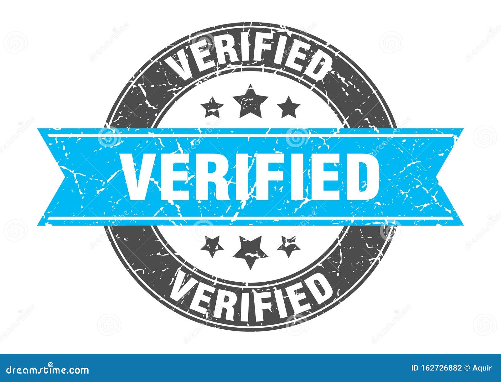 Sello verificado ilustración del vector. Ilustración de insignias - 162726882