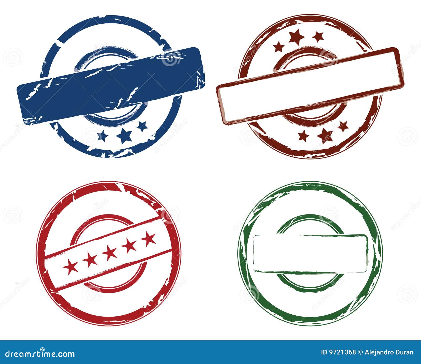 Sellos de goma ilustración del vector. Ilustración de elemento - 9721368