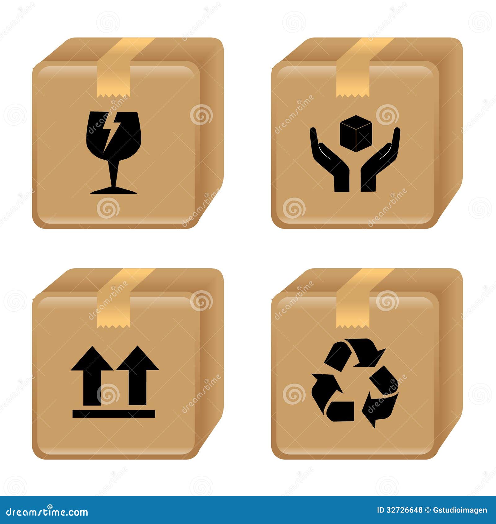 Sellos de las cajas stock de ilustración. Ilustración de cuadrados ...