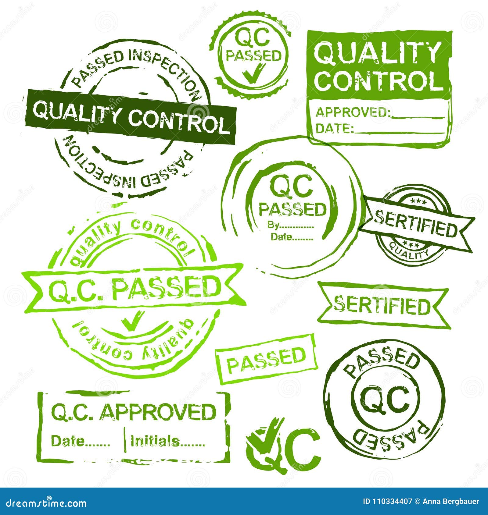 Sellos Del Control De Calidad Ilustración del Vector - Ilustración de ...