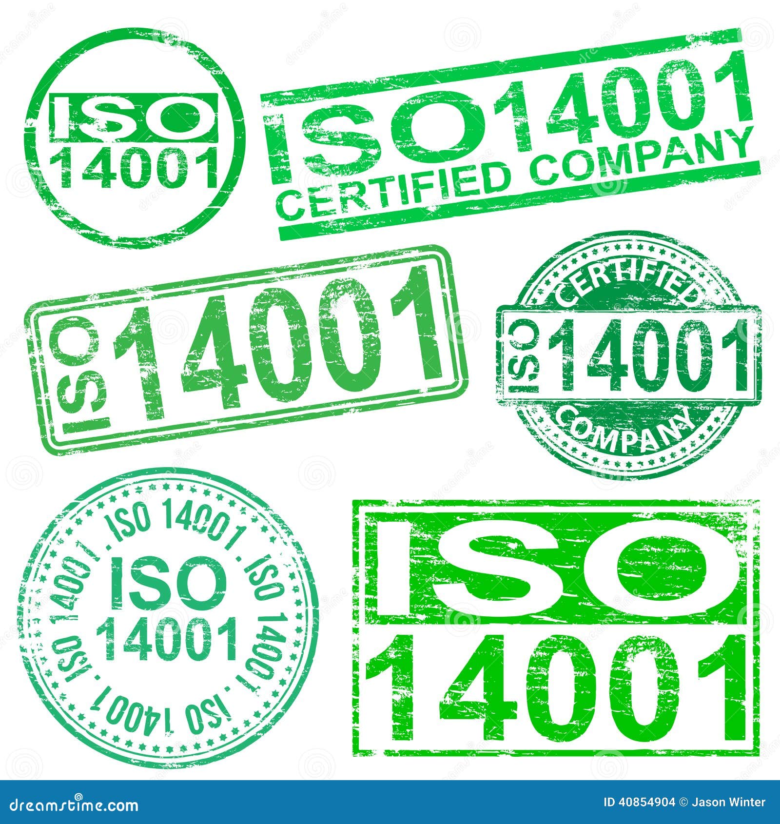 Sellos del ISO 14001 ilustración del vector. Ilustración de vector ...