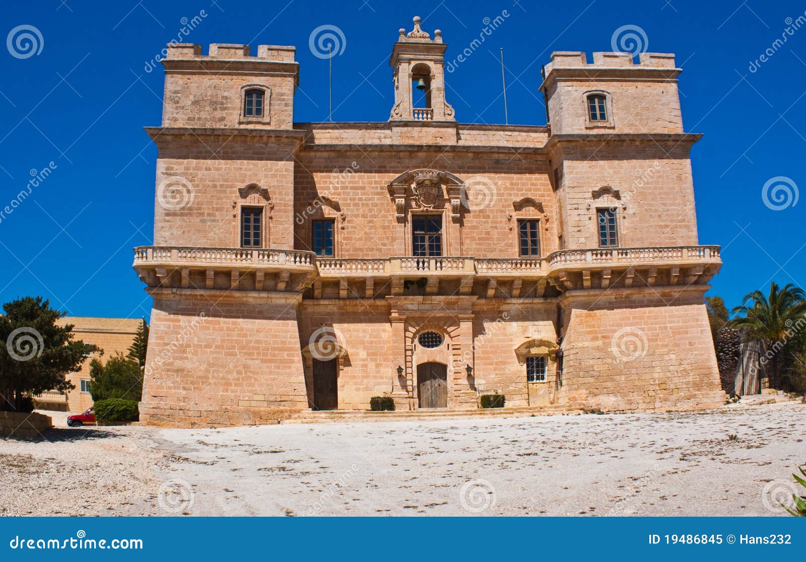 Selmun Palace stock image. Image of place, malta, holidays - 19486845