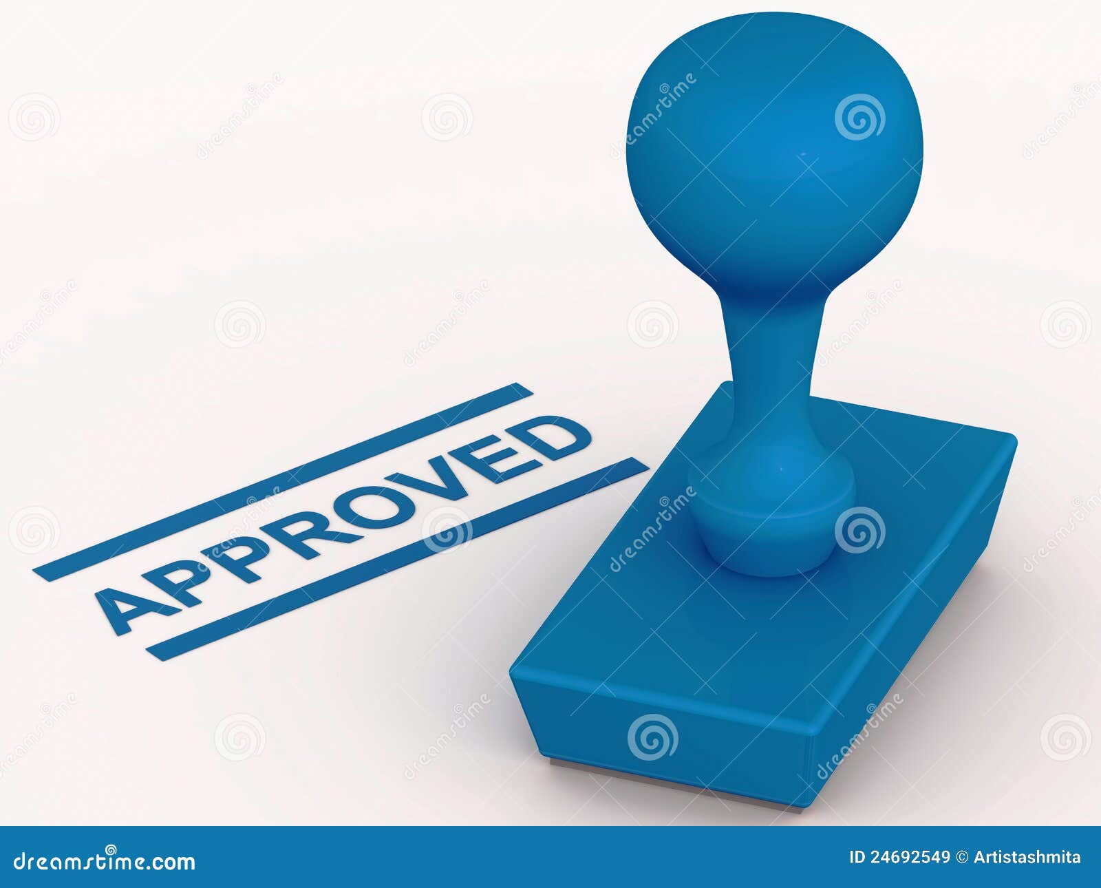 Selo aprovado ilustração stock. Ilustração de processo - 24692549