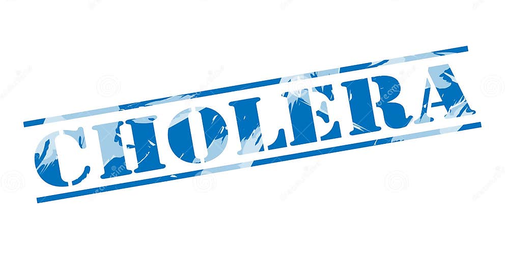 Selo azul da cólera ilustração stock. Ilustração de sinal - 97576083