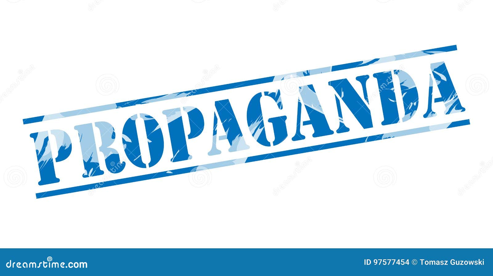 Selo azul da propaganda ilustração stock. Ilustração de etiqueta - 97577454