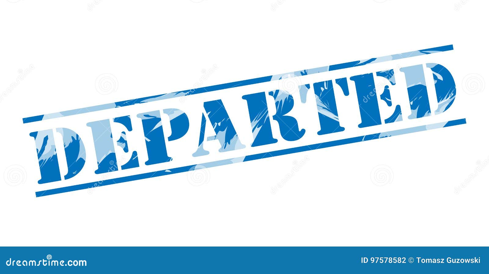 Selo azul partido ilustração stock. Ilustração de selo - 97578582