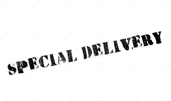 Selo da entrega especial ilustração do vetor. Ilustração de molde ...