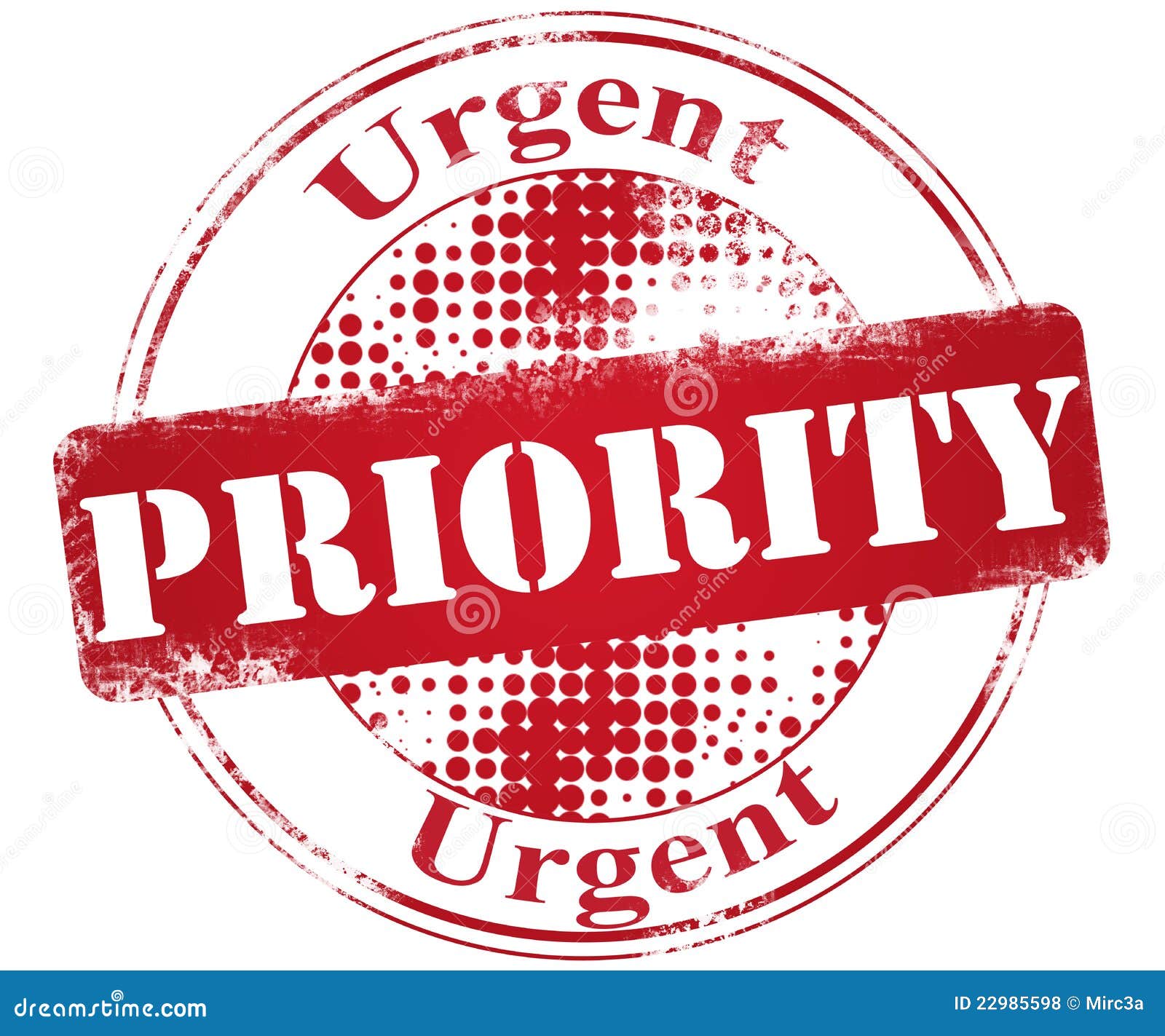 Selo da prioridade foto de stock. Ilustração de etiqueta - 22985598