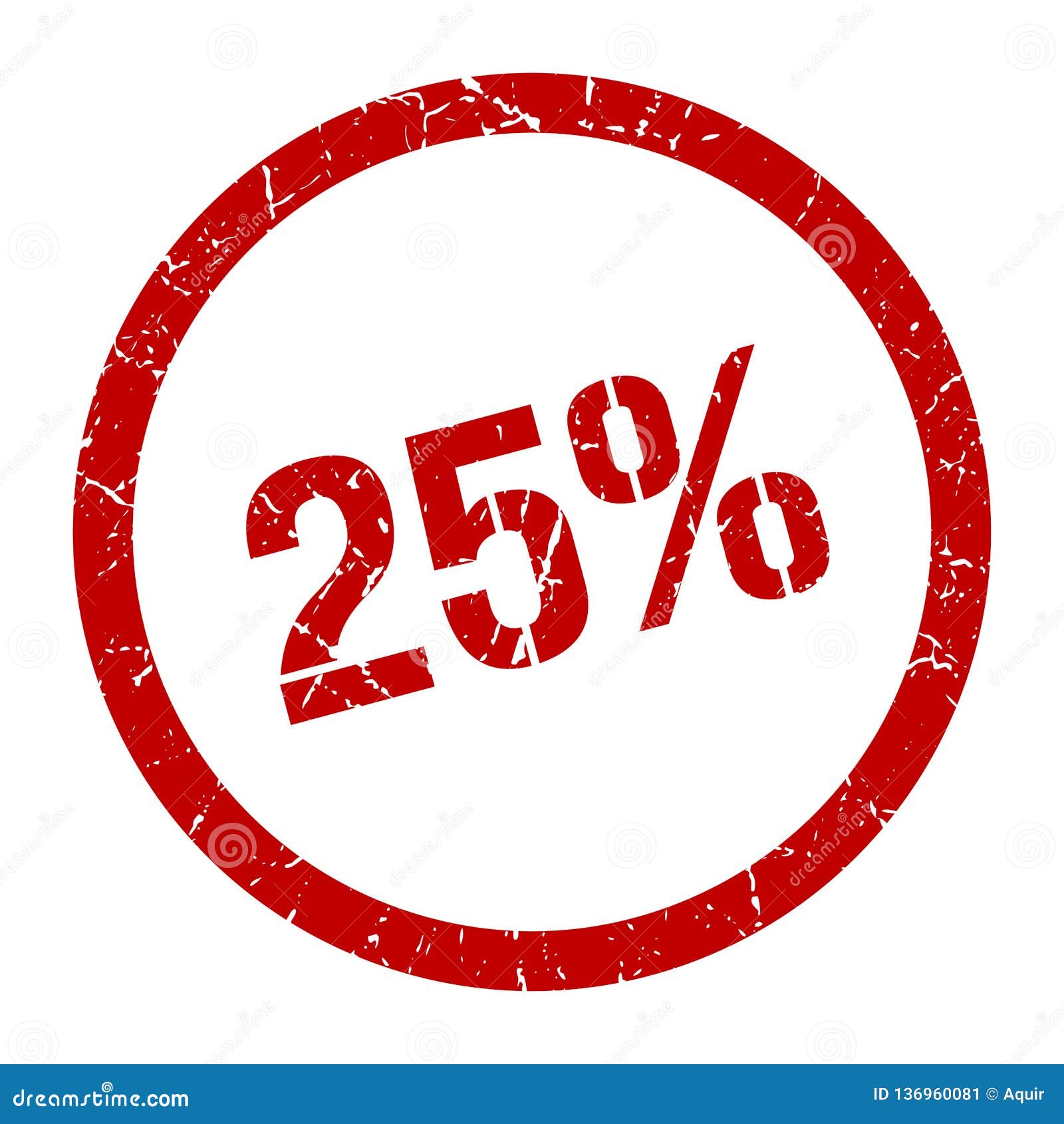 Selo de 25% ilustração do vetor. Ilustração de colheita - 136960081