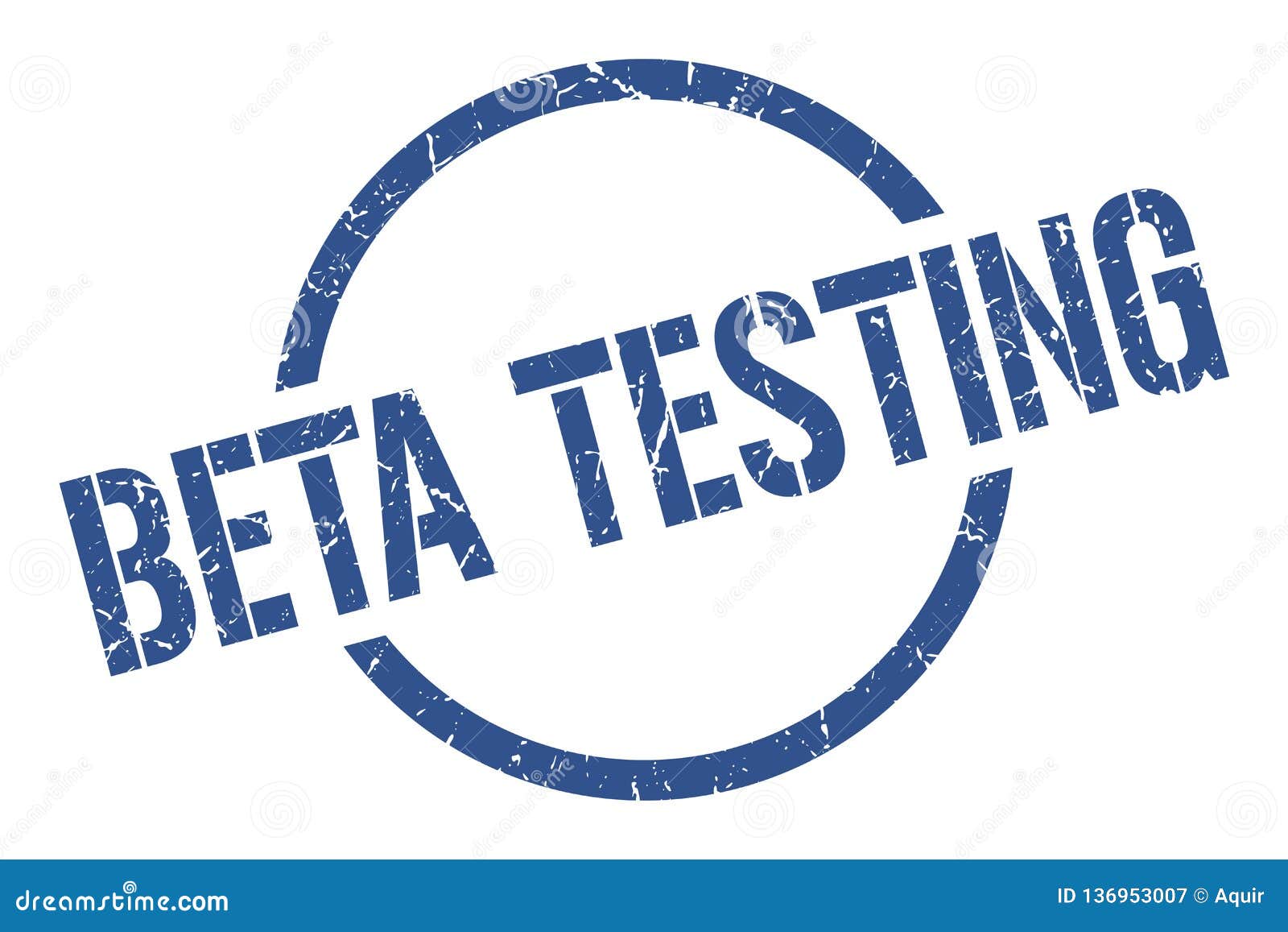 Selo de beta testes ilustração do vetor. Ilustração de tecla - 136953007