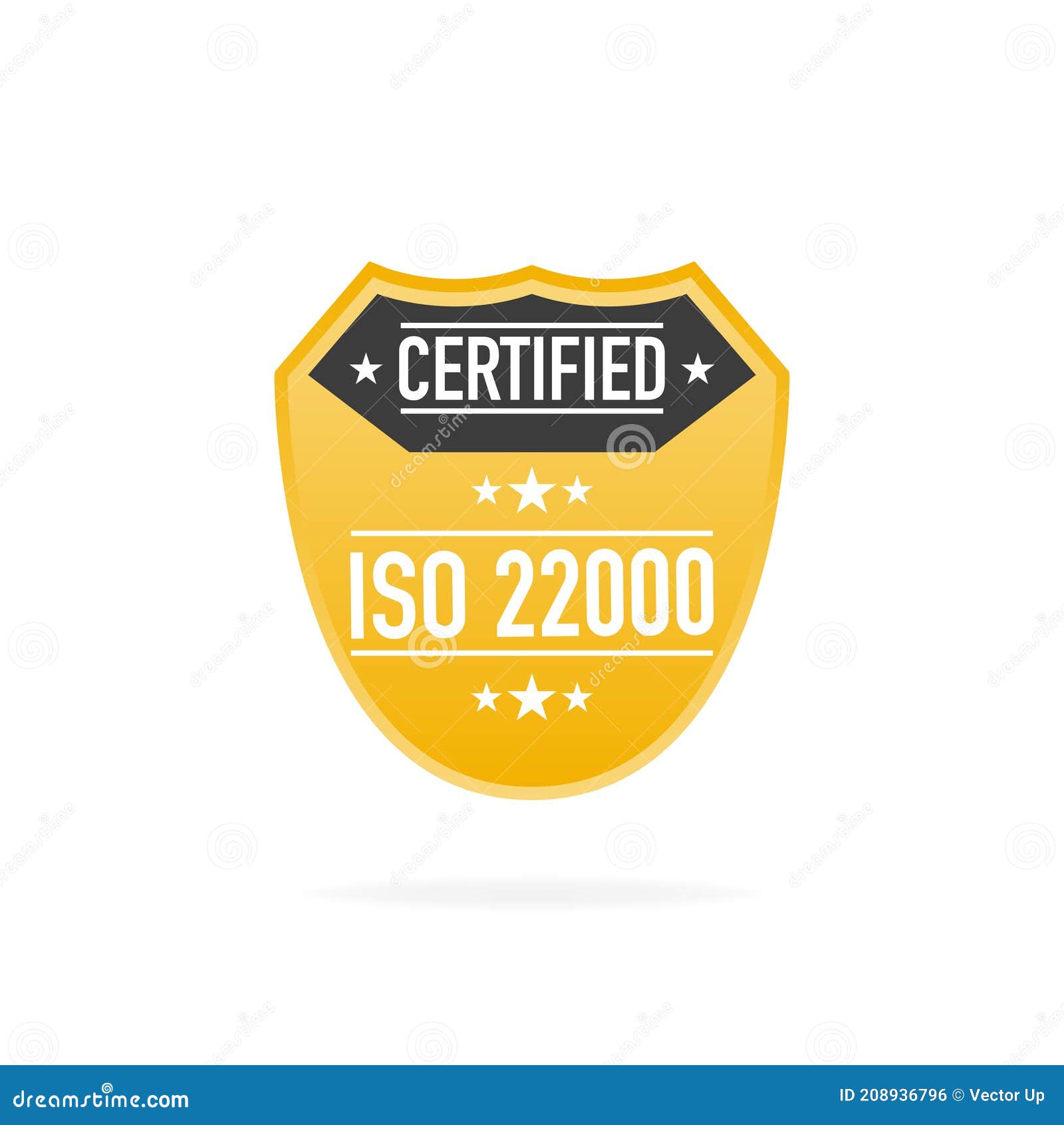 Selo De Ouro Certificado Isolado Em Fundo Branco. Ilustração Vetorial ... Selo De Ouro Certificado Isolado Em Fundo Branco. Ilustração Vetorial ...