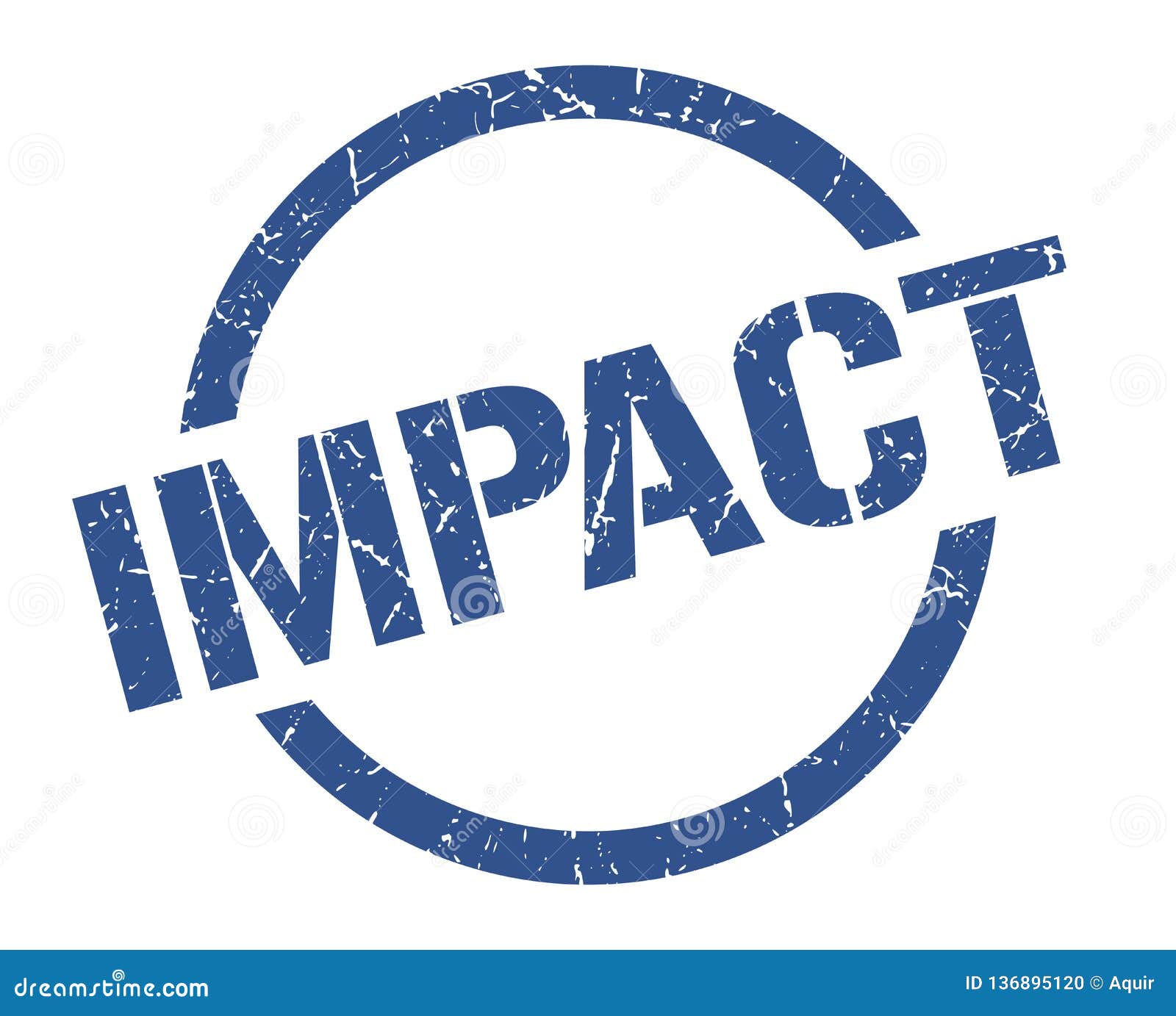 Selo do impacto ilustração do vetor. Ilustração de molde - 136895120