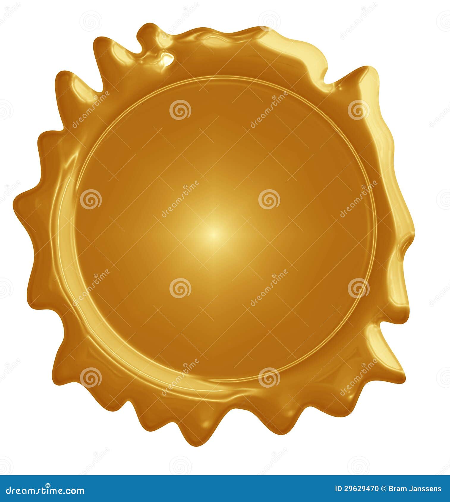 Selo dourado ilustração stock. Ilustração de ouro, contraste - 29629470