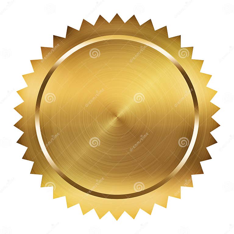 Selo dourado ilustração stock. Ilustração de selo, venda - 51359678