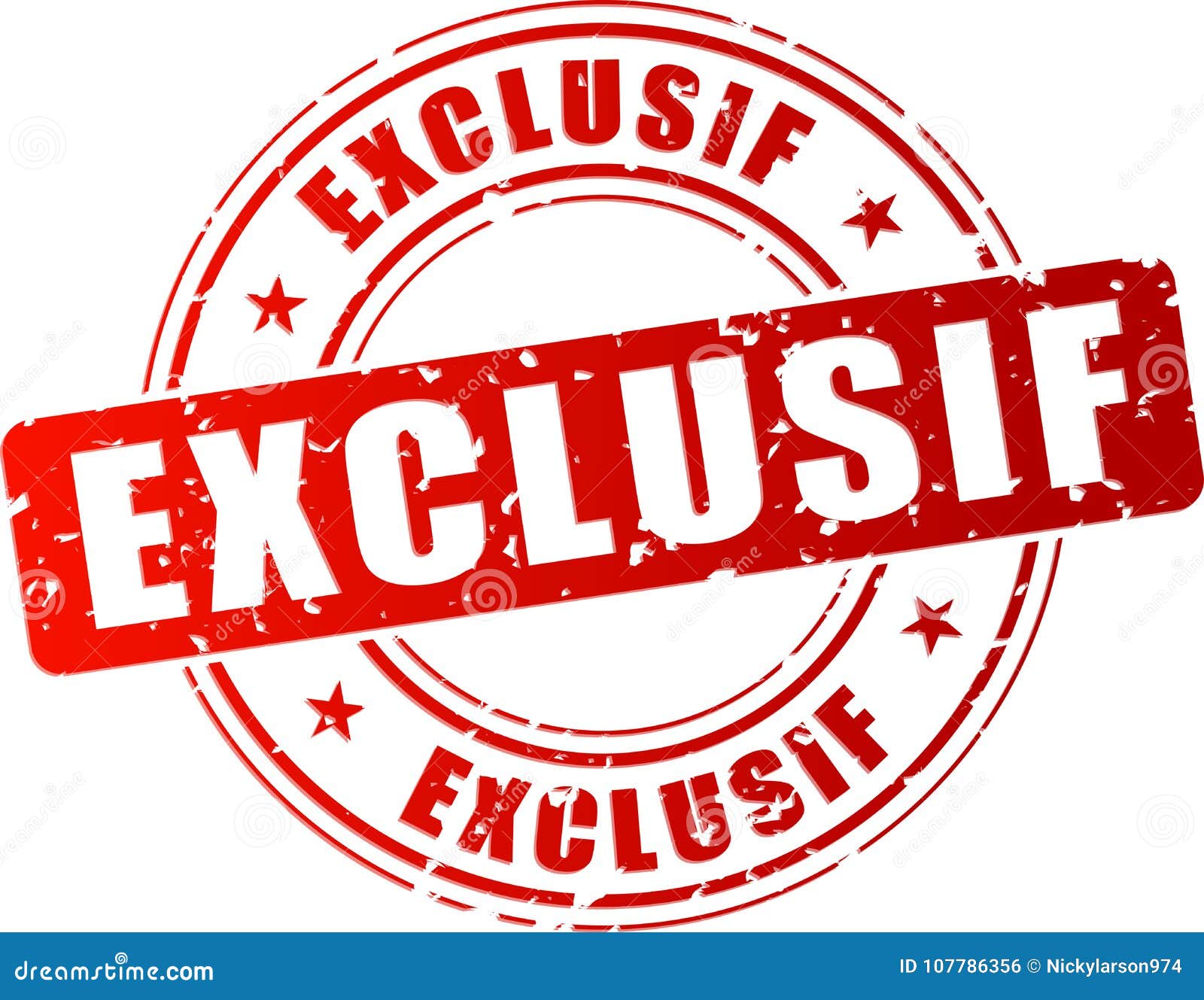 Selo Exclusivo No Fundo Branco Ilustração do Vetor - Ilustração de ...