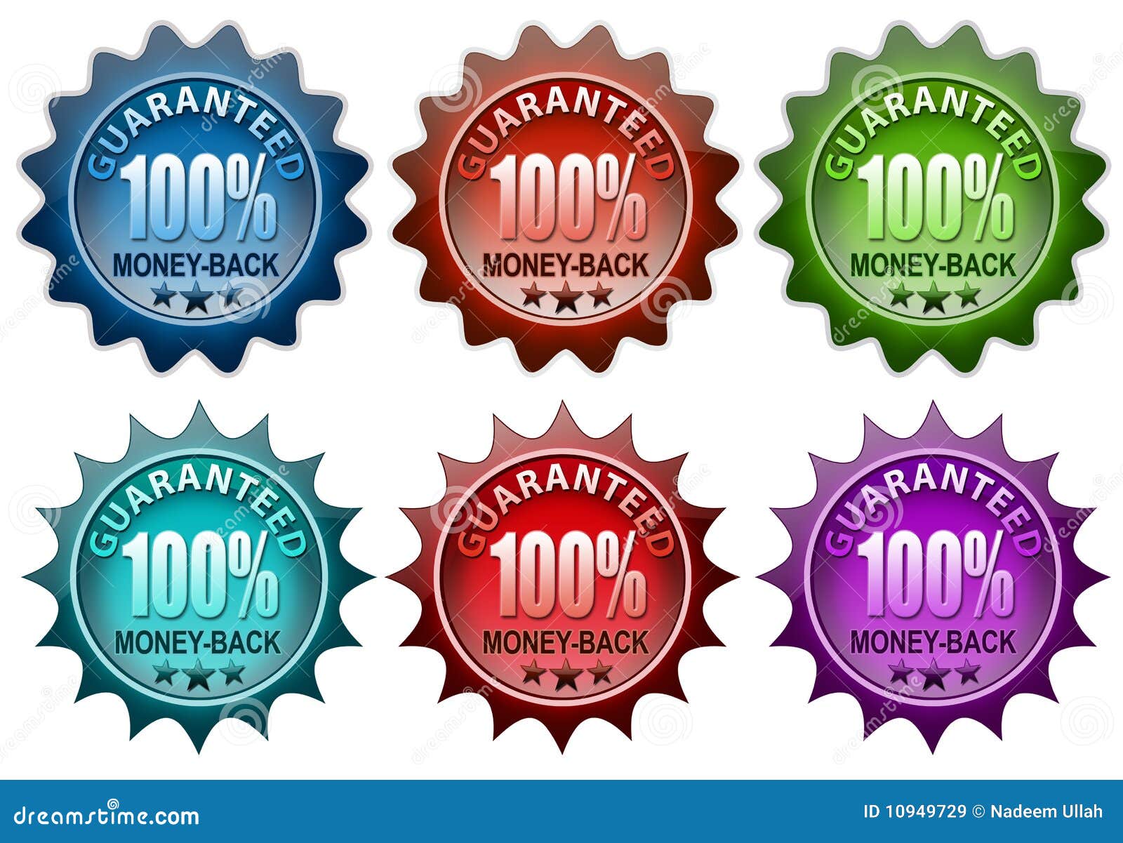 Selo garantido ilustração stock. Ilustração de garantido - 10949729