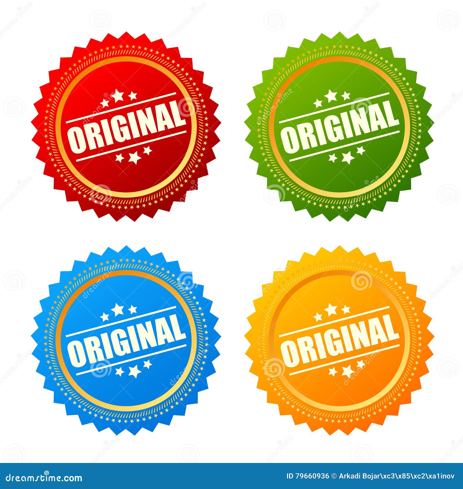 Selo Original Da Estrela Do Produto Ilustração do Vetor - Ilustração de ...