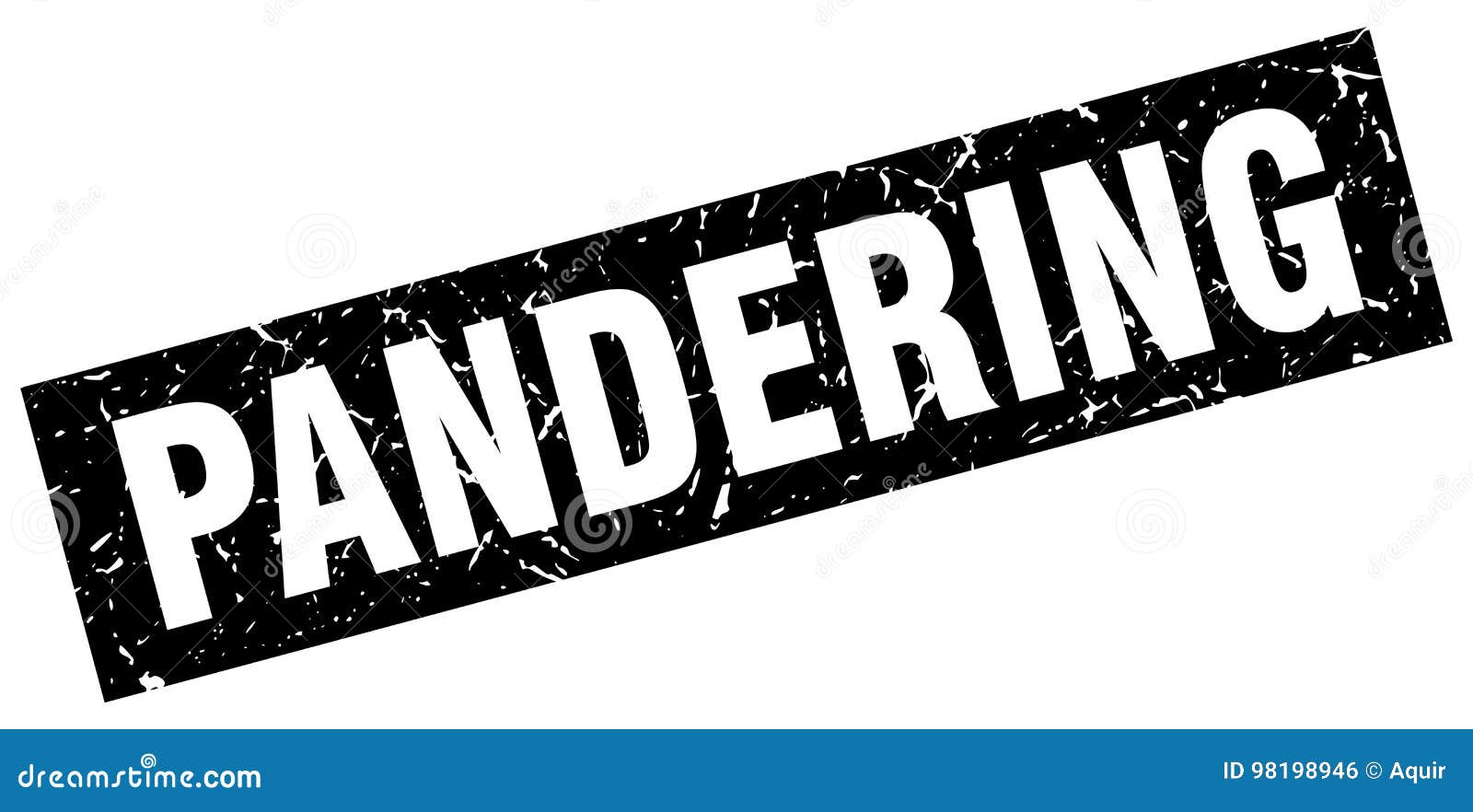 Selo Pandering ilustração do vetor. Ilustração de fundo - 98198946