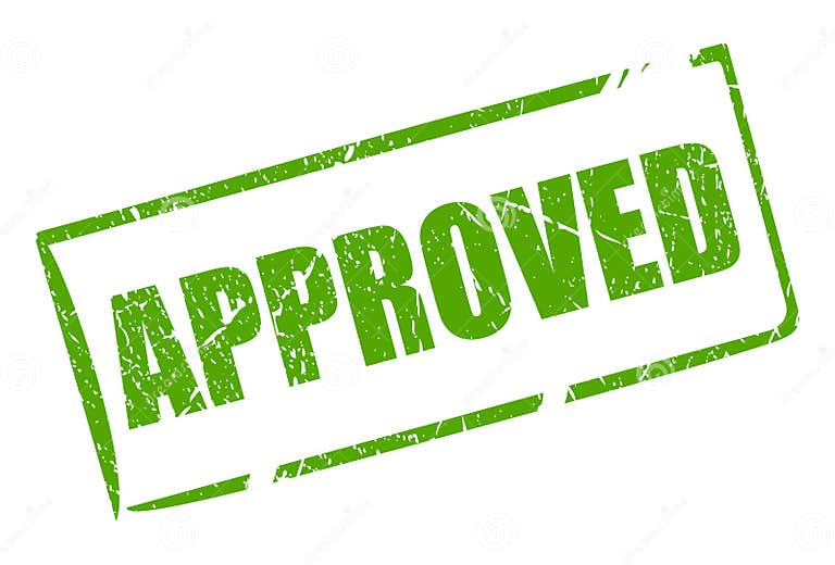 Selo Retangular Aprovado Verde Ilustração do Vetor - Ilustração de ...