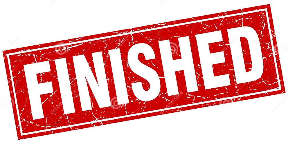 Selo terminado ilustração do vetor. Ilustração de terminado - 125214610