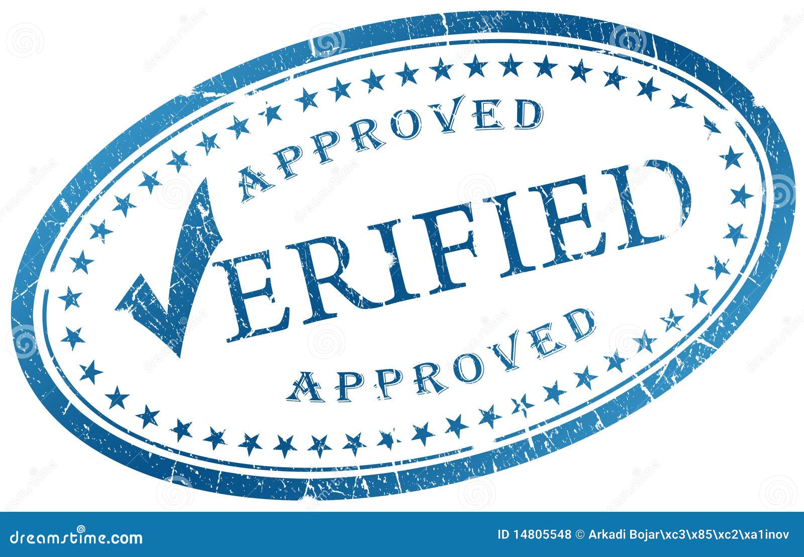 Selo verific ilustração stock. Ilustração de autorizado - 14805548