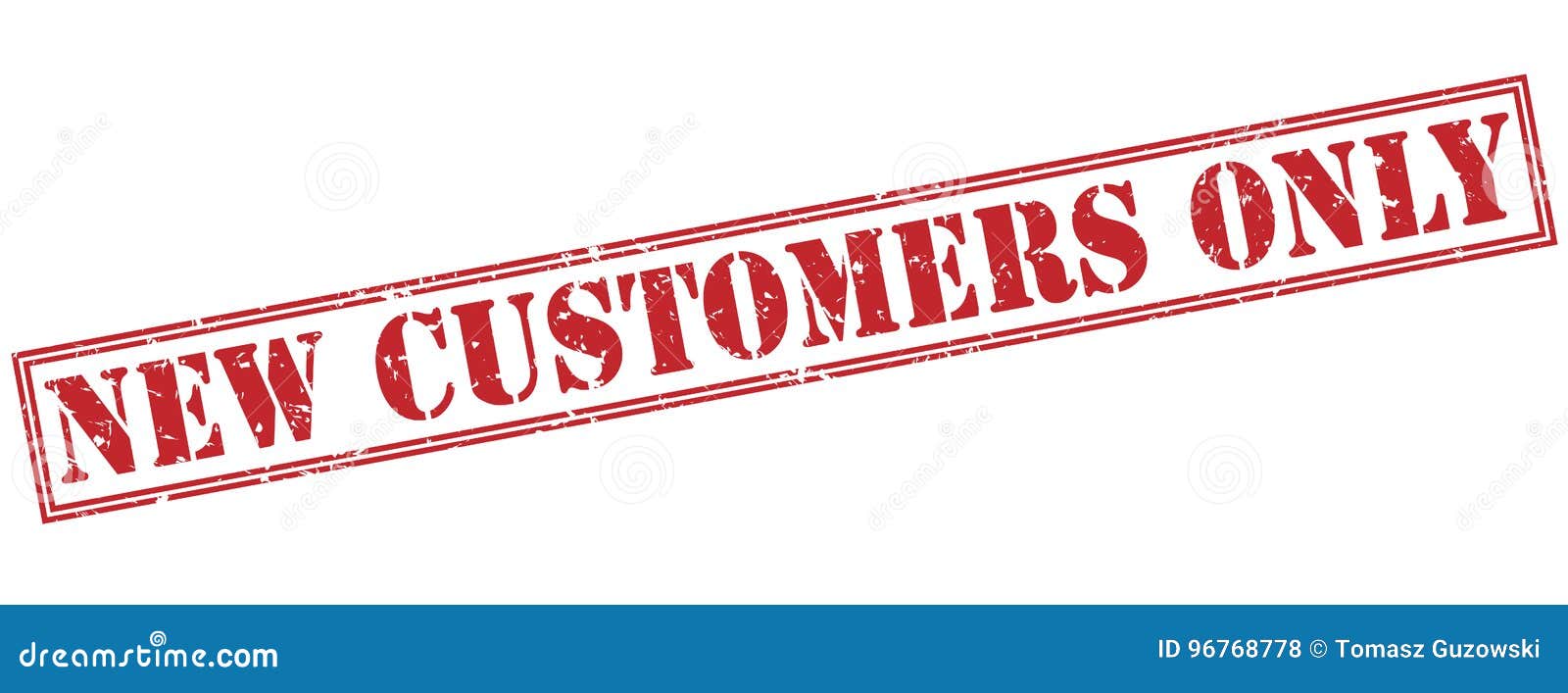 Selo Vermelho Novo Dos Clientes Somente Ilustração Stock - Ilustração ...