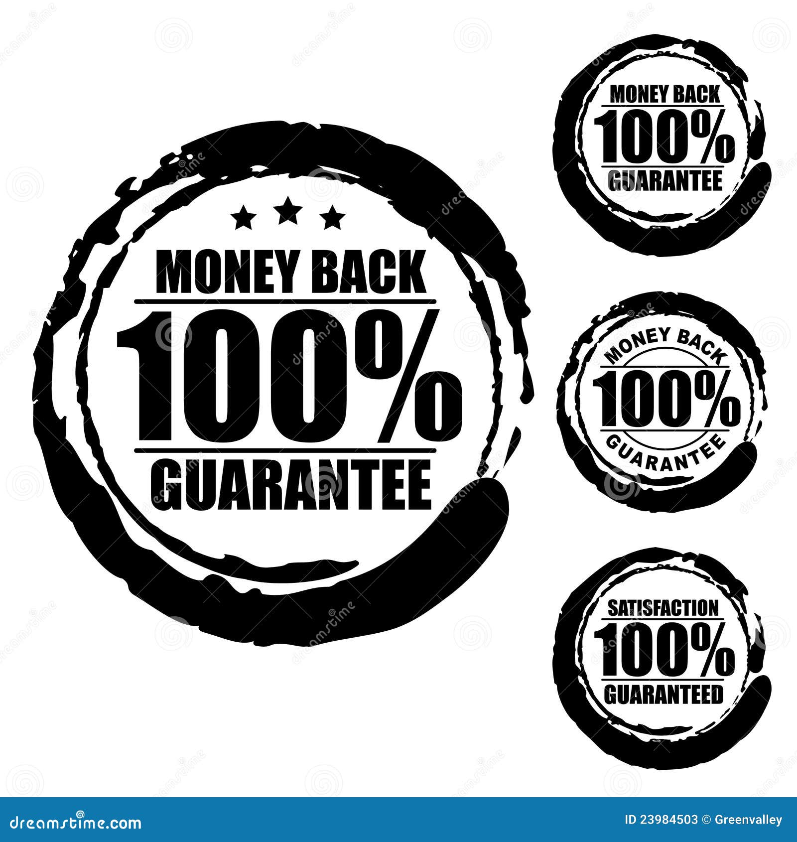 Selos do vetor ilustração do vetor. Ilustração de tinta - 23984503