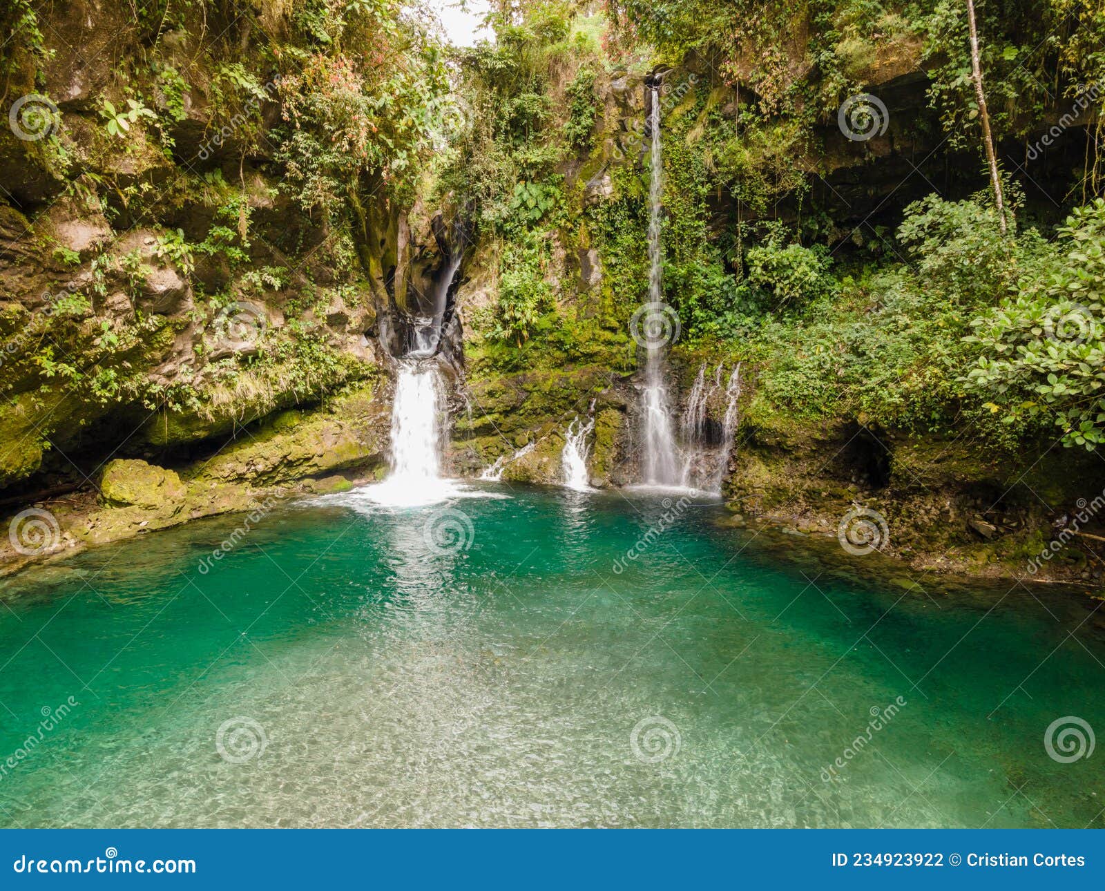 Selva waterfalls stock photo. Image of stream, aerial - 234923922