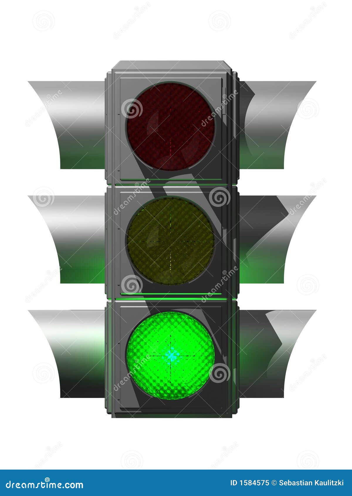 Semáforo stock de ilustración. Ilustración de seguridad - 1584575