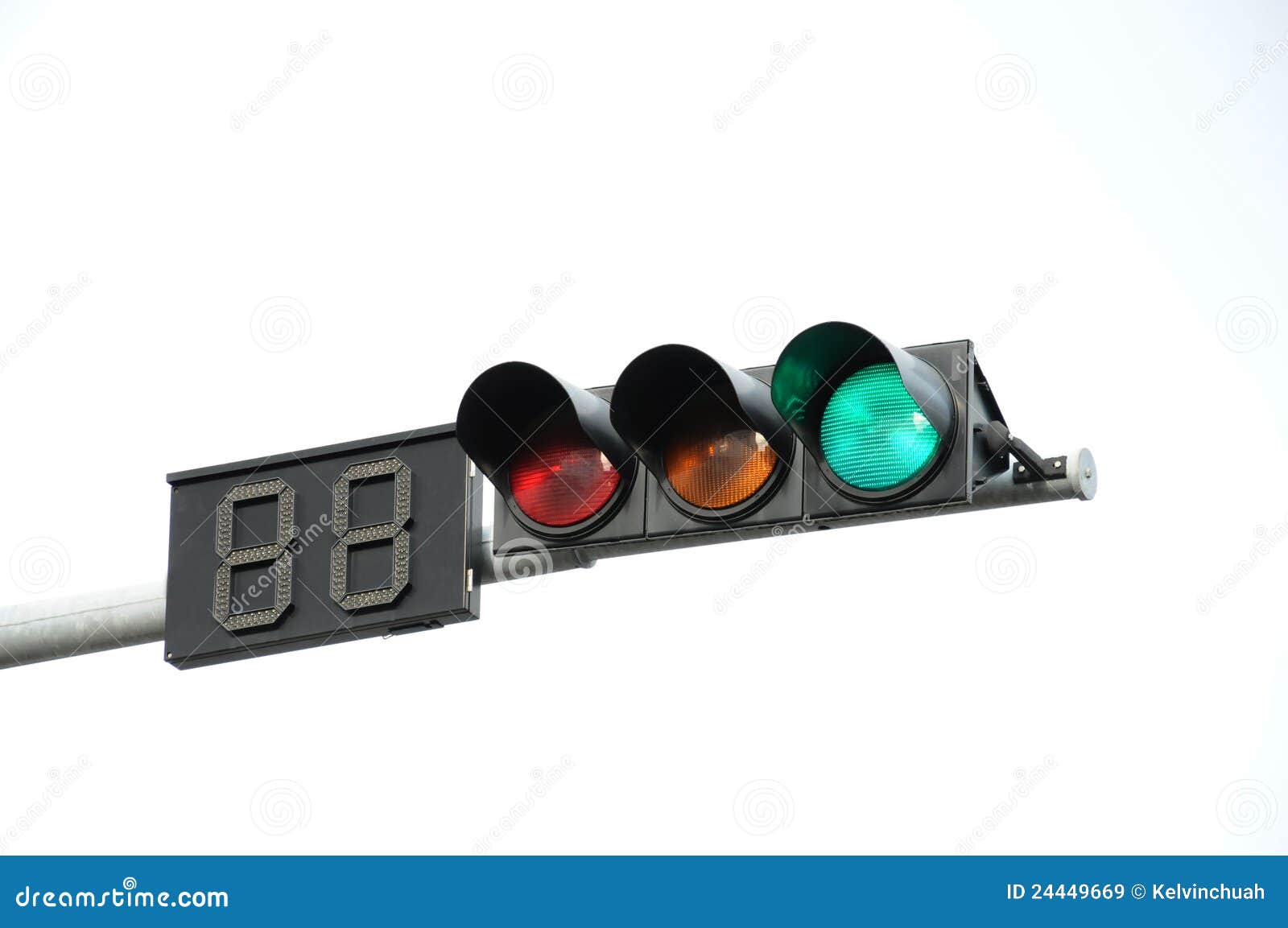 Semáforo del color verde imagen de archivo. Imagen de coche - 24449669