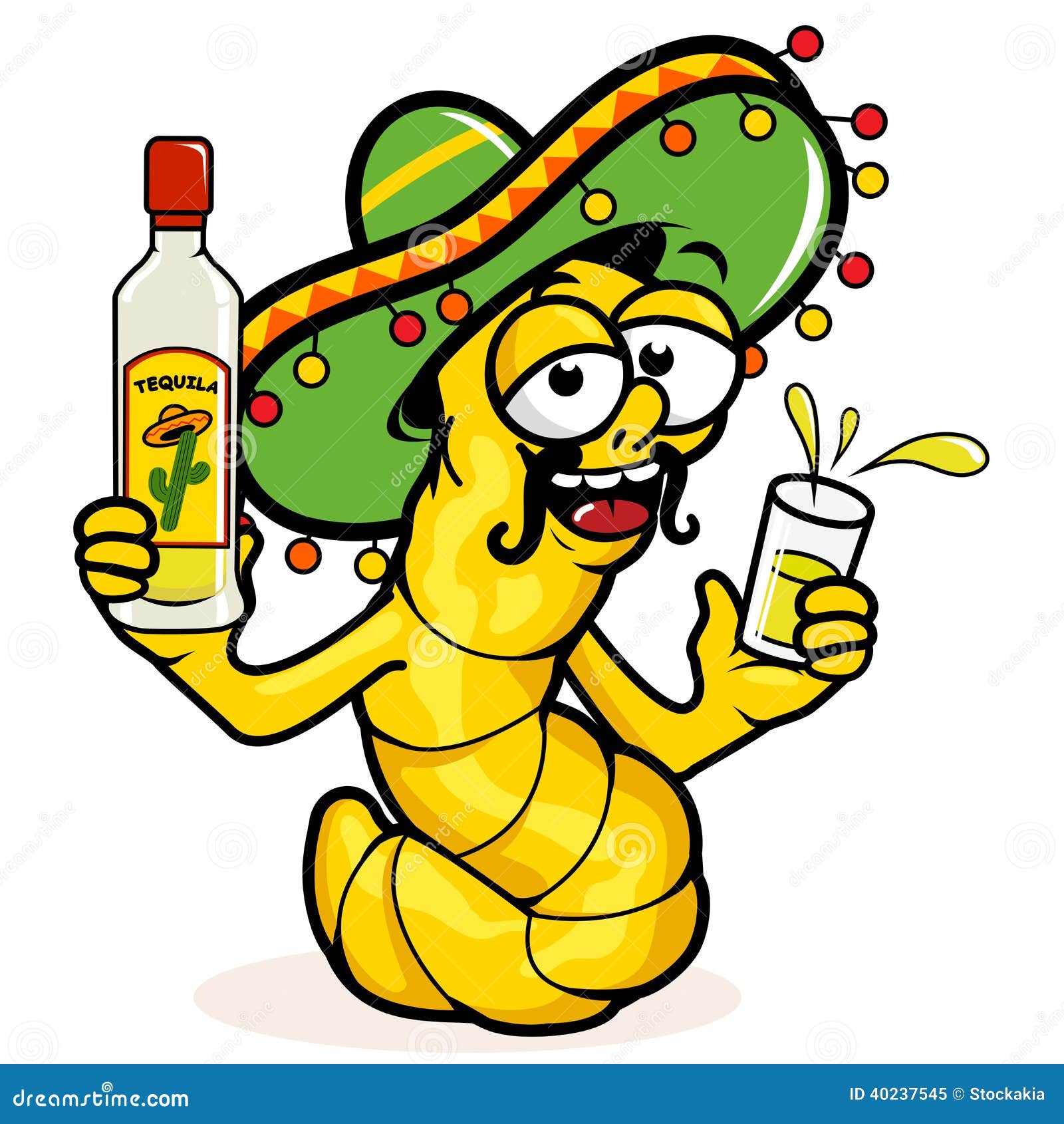 Sem-fim bêbado do Tequila ilustração do vetor. Ilustração de cultura ...