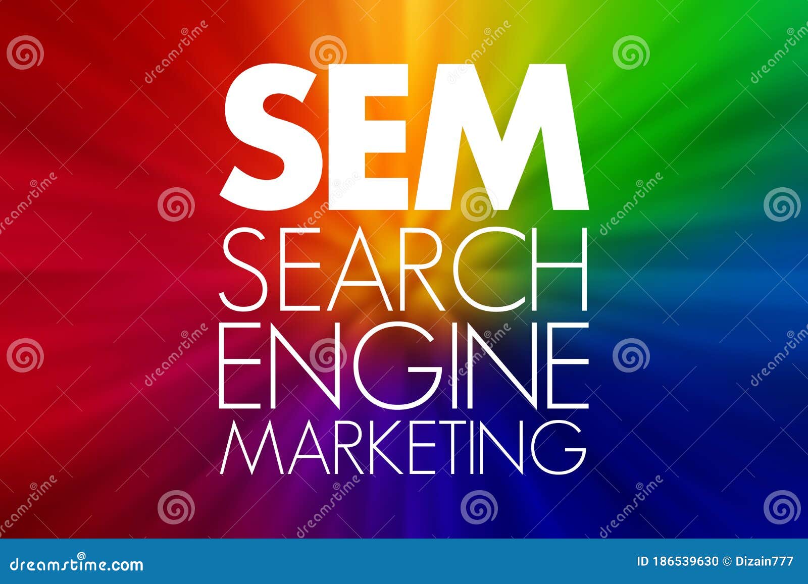 SEM - Search Engine Marketing Acronym, Business Concept Background ...