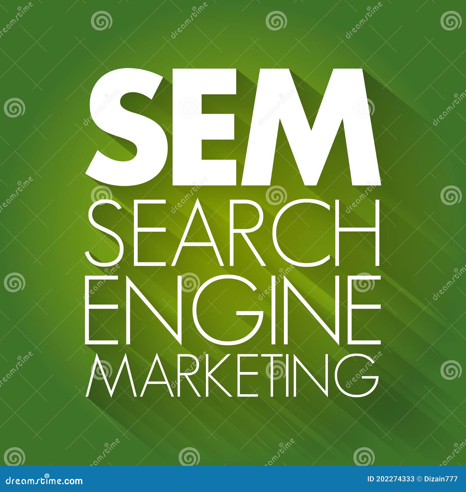 SEM - Search Engine Marketing Acronym Concept Stock Illustration ...