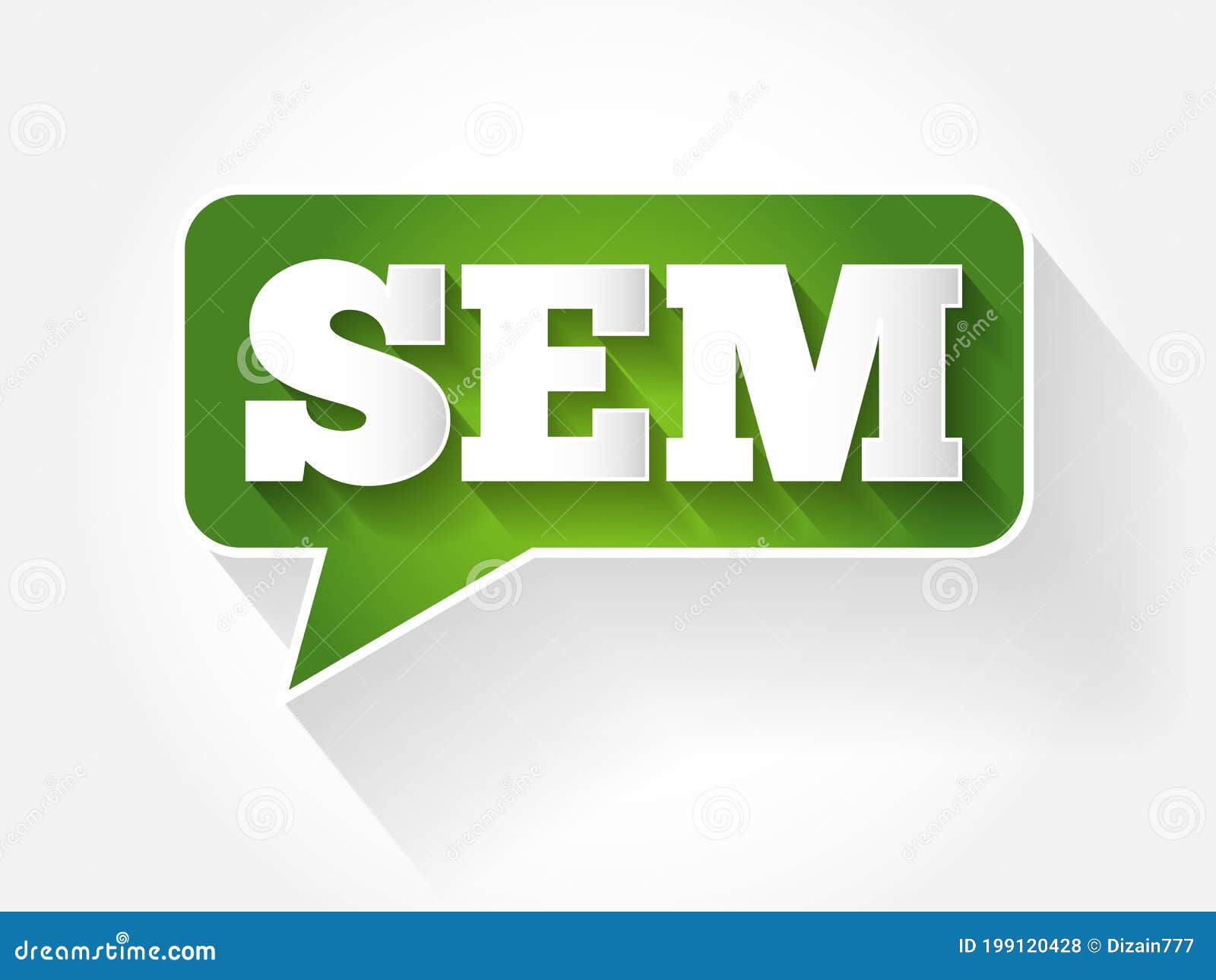 SEM sign text message stock illustration. Illustration of dialog ...